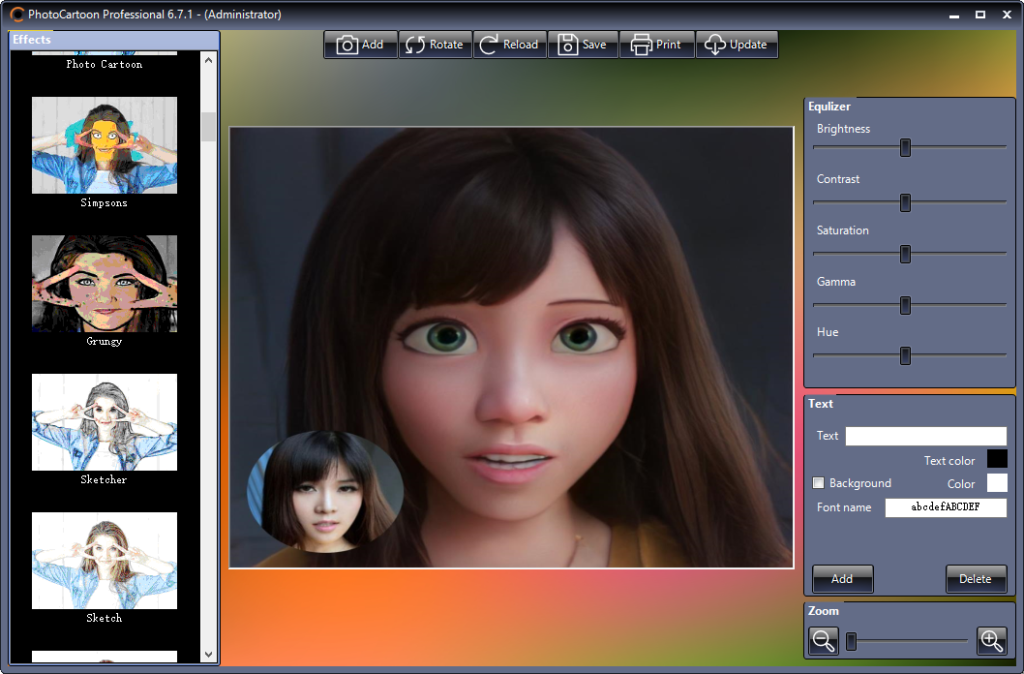 将照片转换为卡通 PhotoCartoon Professional v6.9.2-App热